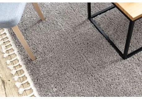 koberec BERBER 9000, hnědý střapce, Maroko, Shaggy velikost 160x220 cm | krásné koberce cz
