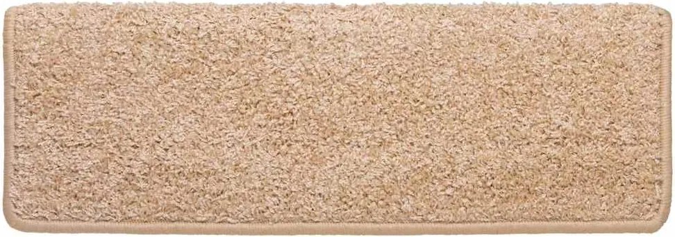 Schodové rohože 30 ks 65 x 21 x 4 cm zlaté obdélníkové okraje 3365834