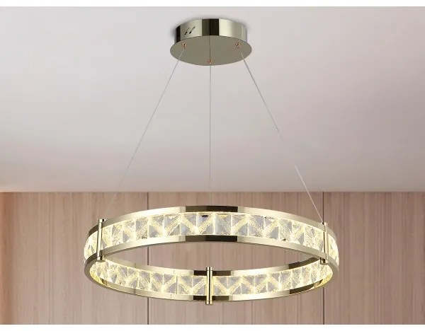 LED Stmívatelný lustr na lanku ENRIQUE LED/55W/230V 3000-6000K +dálkové ovládání