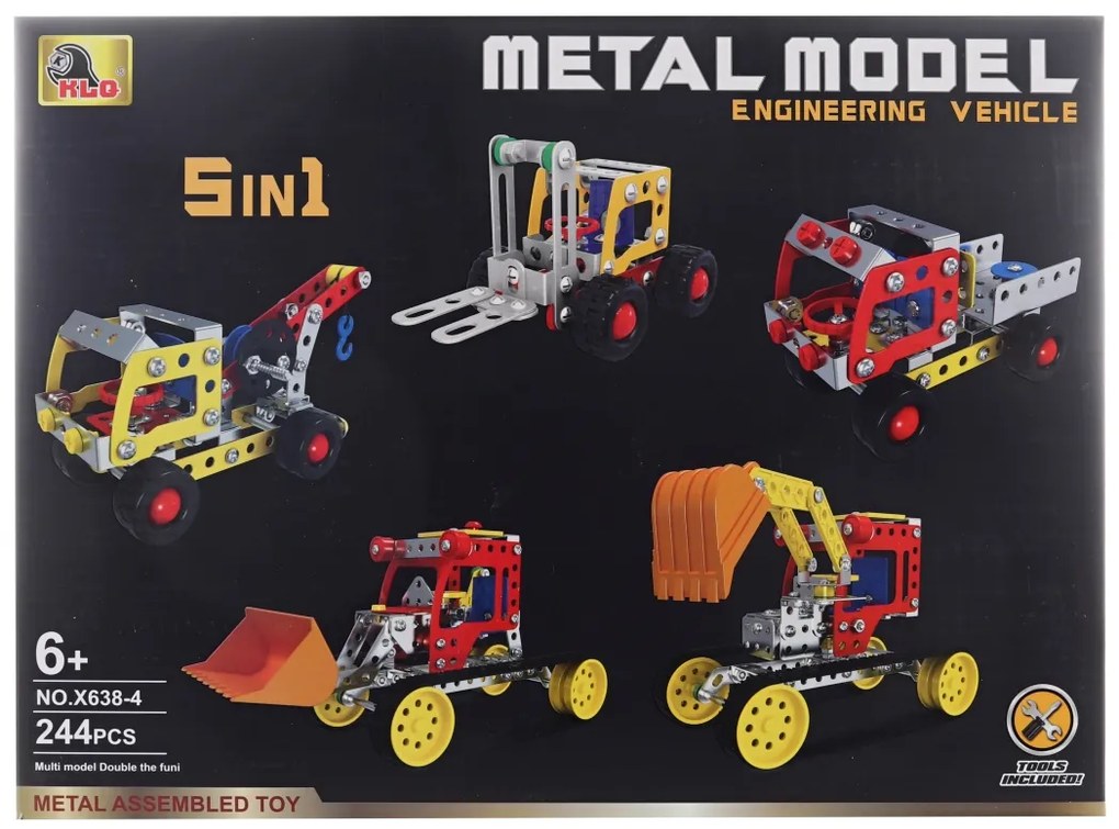 Stavebnice šroubovací kov 5v1