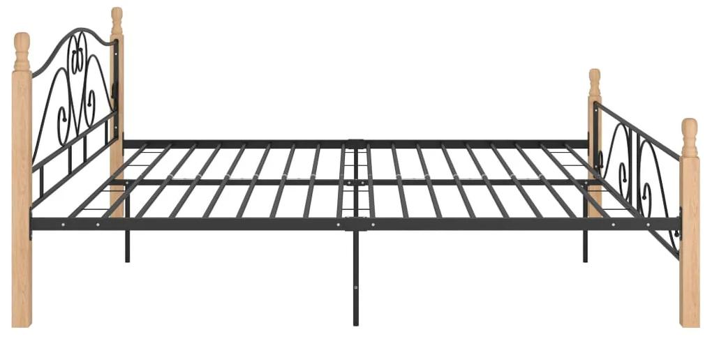 Rám postele černý kovový 180 x 200 cm,  324944