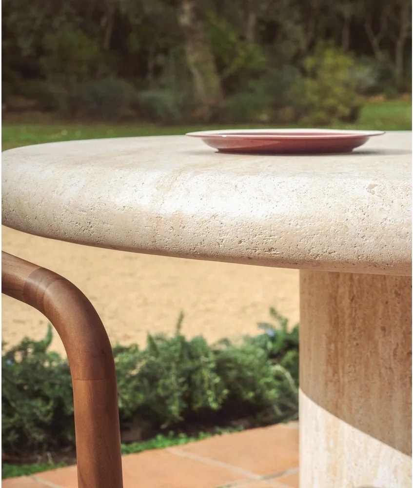 Betonový kulatý zahradní jídelní stůl ø 122 cm Drasi – Kave Home