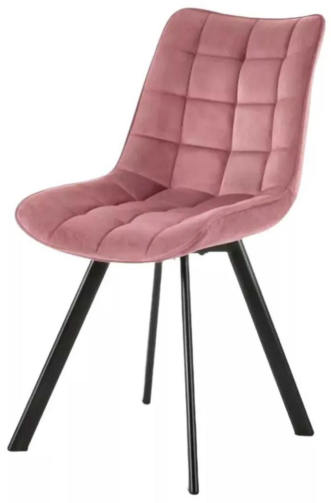 LuxuryForm Jídelní židle ORLEN VELUR - růžová