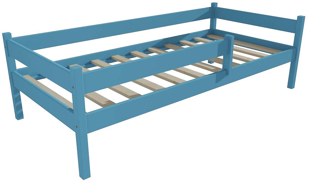Vomaks Dětská postel DP 027 se zábranou Rozměr: 80 x 160 cm, Barva: bezbarvý lak