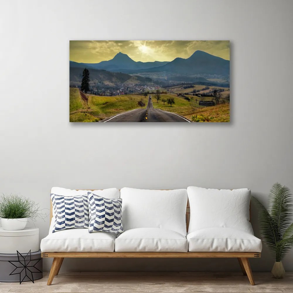 Obraz na plátně Cesta Hora Krajina 100x50 cm