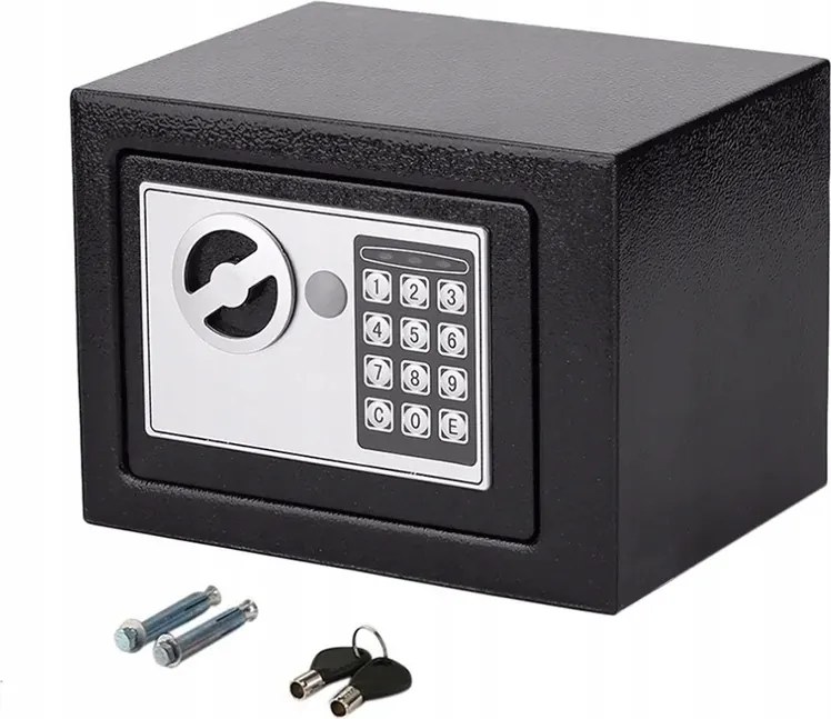 RETOO Elektronický trezor s PIN kódem Retoo E058 - černý