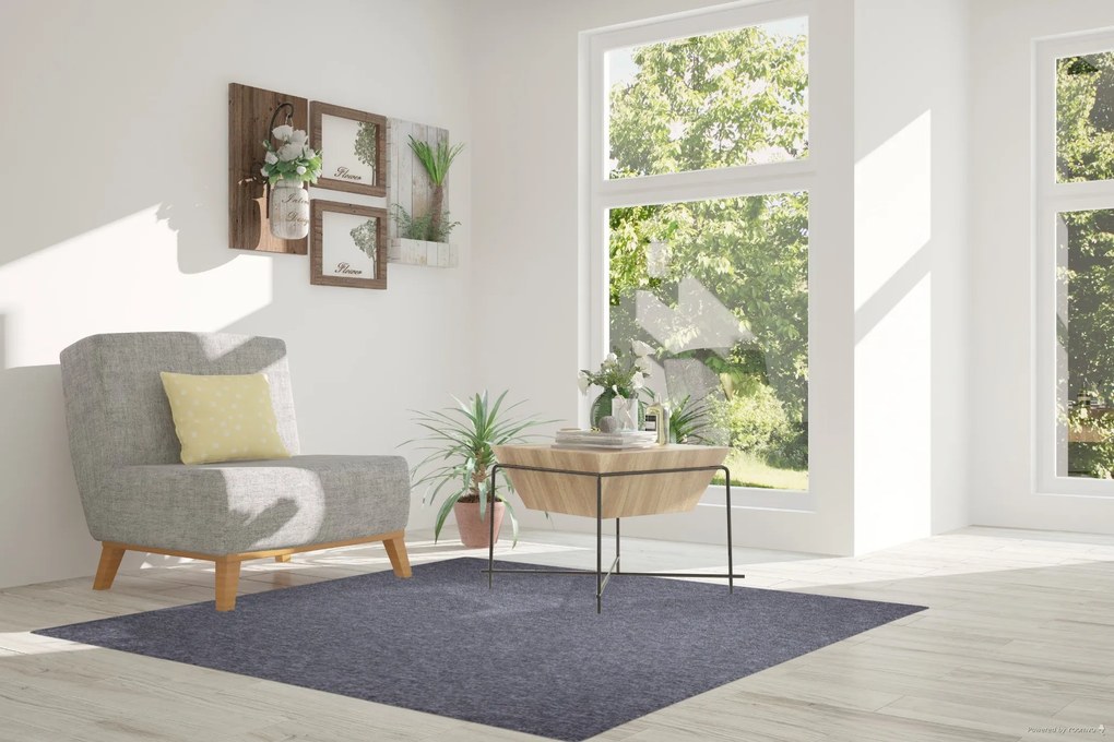 Vopi, Kusový koberec Astra světle šedá čtverec, 400x400, šedá, chodba / předsíň