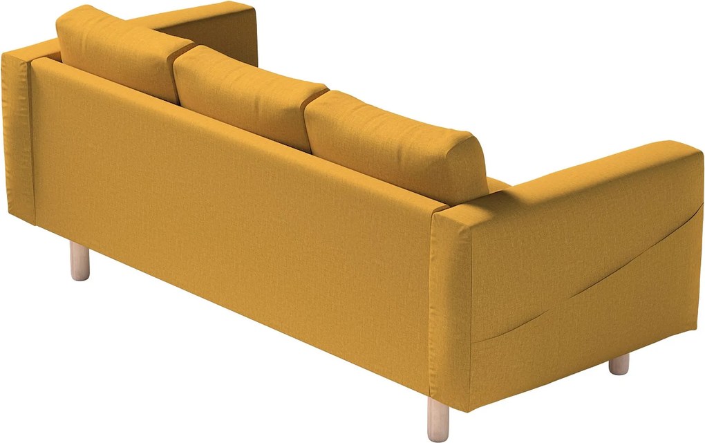 Potah na pohovku IKEA Norsborg 3-místná barva žlutá látka pletený vzor