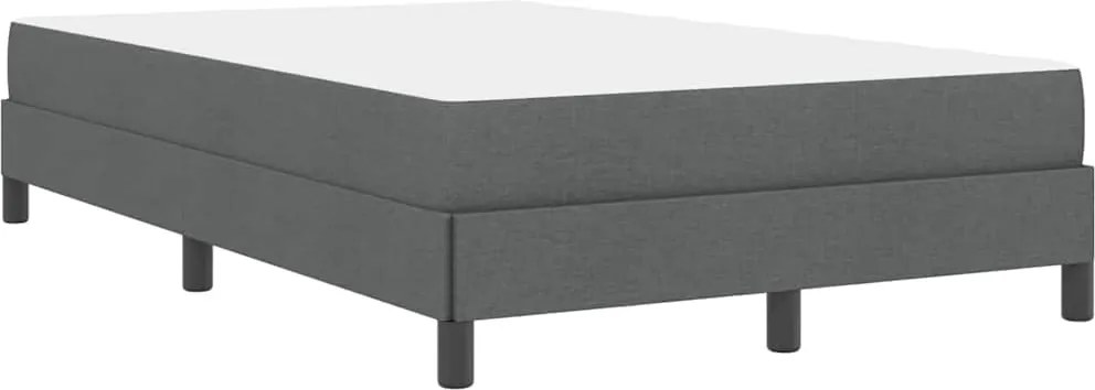 Postel s boxspringem Tmavě šedá 120 x 190 cm textil 3398473
