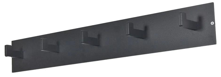 Černý kovový nástěnný věšák Leatherman – Spinder Design