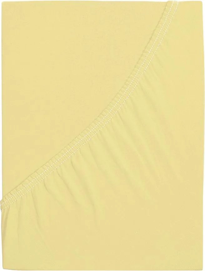 B.E.S. - Petrovice, s.r.o. Prostěradlo JERSEY dětské - Žlutá 70 x 140