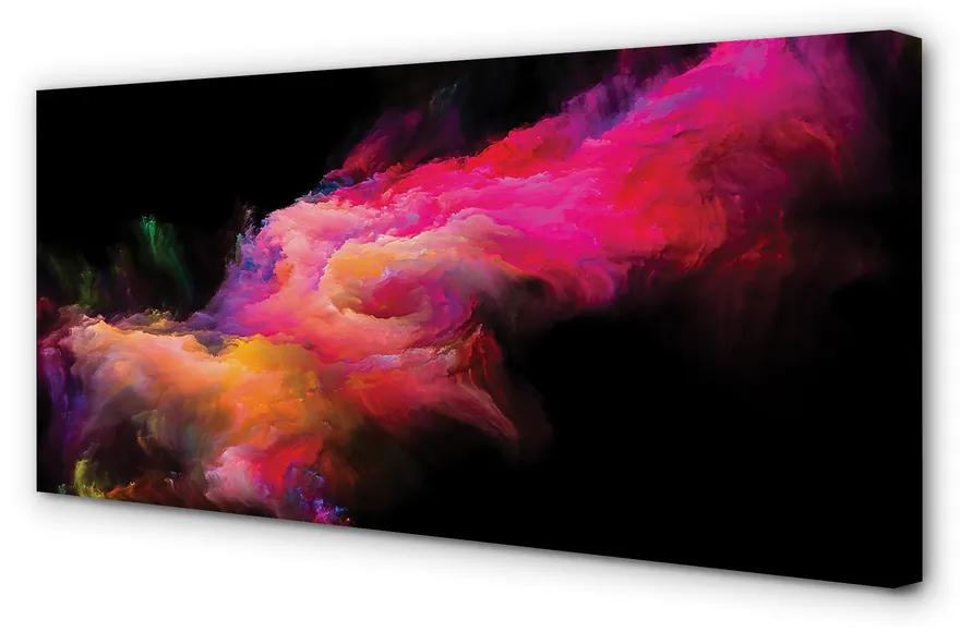 Obrazy na plátně růžová fraktály 120x60 cm