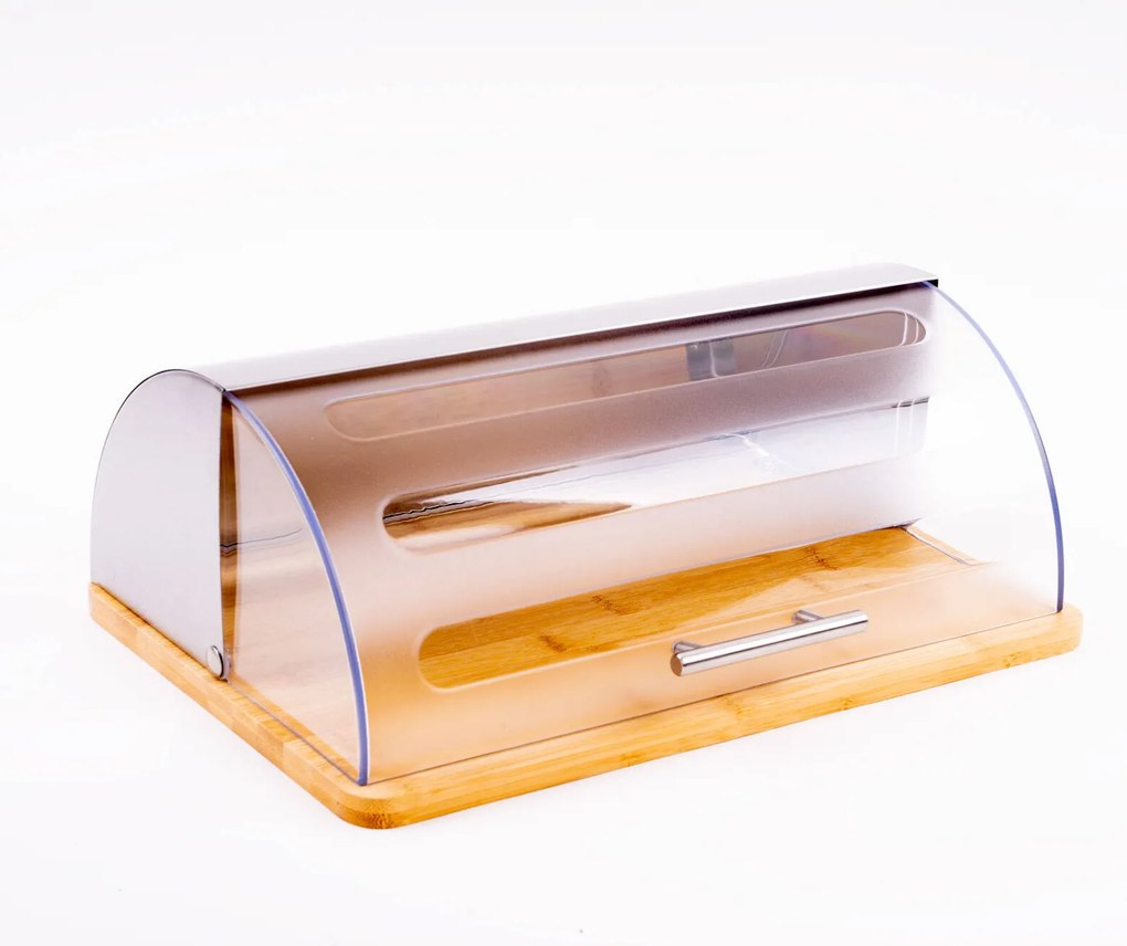 Chlebník s transparentním víkem, 40 x 29 x 16 cm