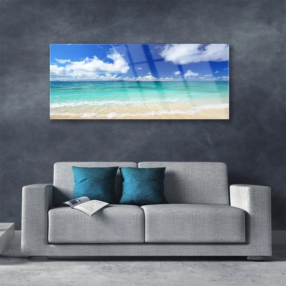 akrylový obraz Moře Pláž Krajina 125x50 cm