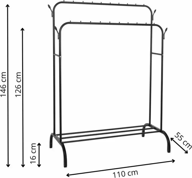 Věšák na oblečení SPRINGOS HA7457