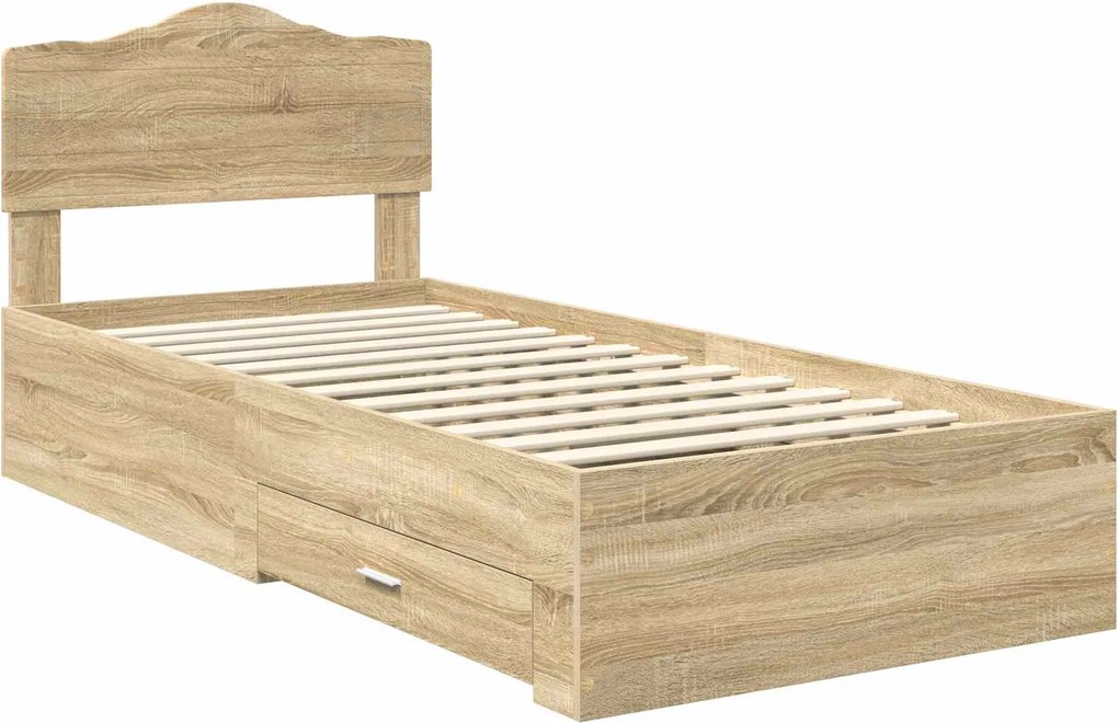 Rám postele se zásuvkou Sonoma dub 70 x 190 cm Kompozitní dřevo 3413258