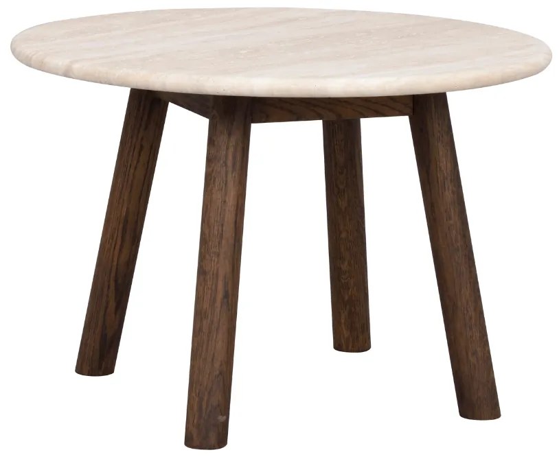 OnaDnes -20% Béžový kamenný odkládací stolek ROWICO TARANSAY 60 cm