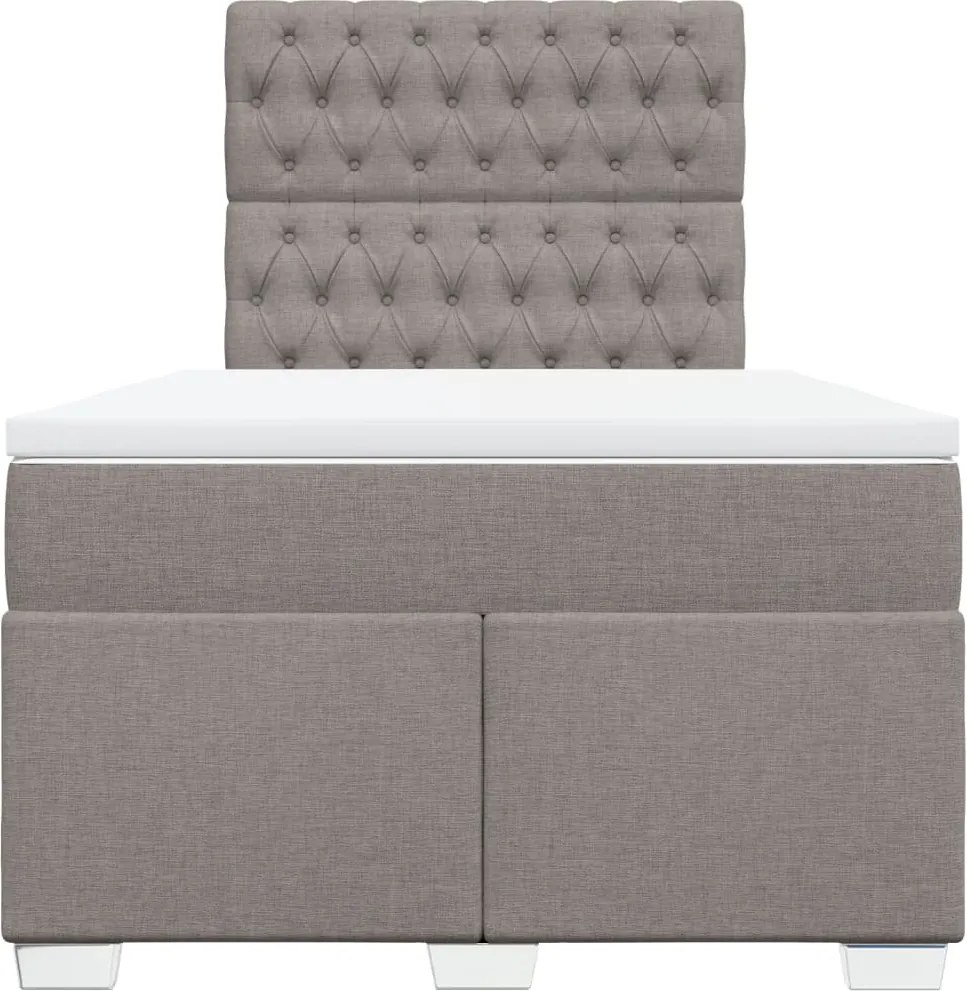 Box spring postel s matrací taupe 120x200 cm textil 3290466