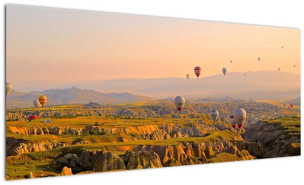Obraz - letící balóny (100x40cm)