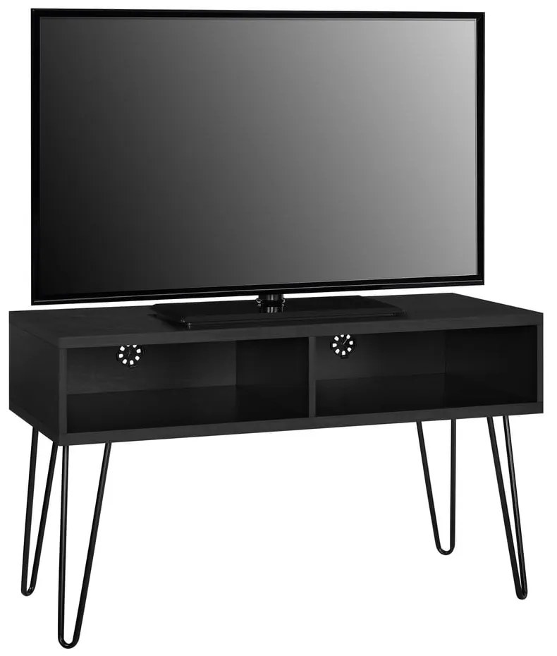 Tmavě šedý TV stolek v dekoru dubu 107x63 cm Owen – Støraa