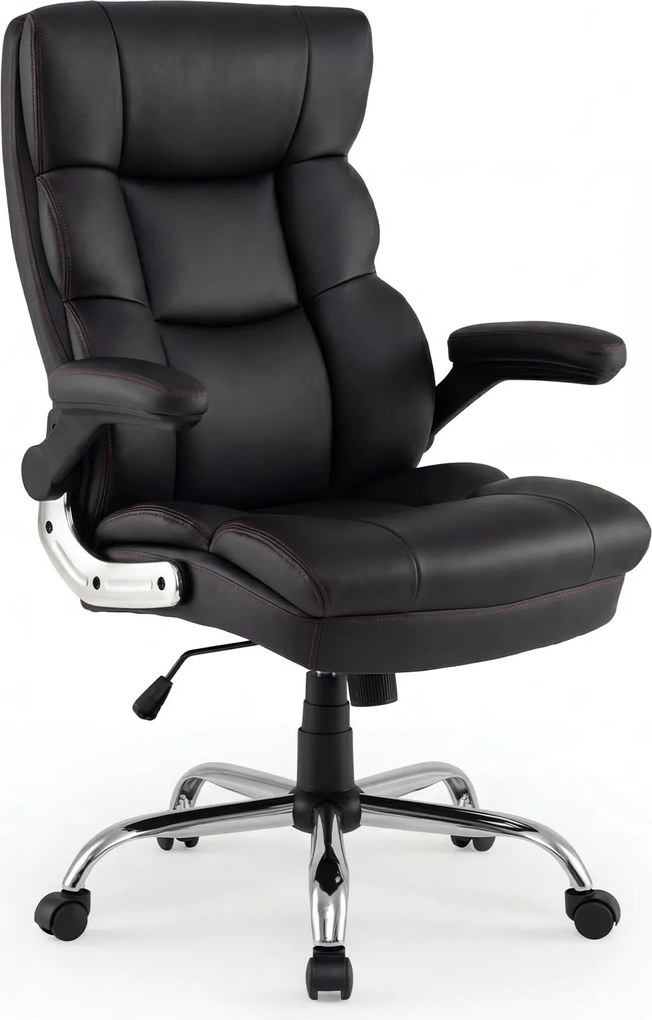 Costway Ergonomická kancelářská židle s rozkládacími područkami a funkcí