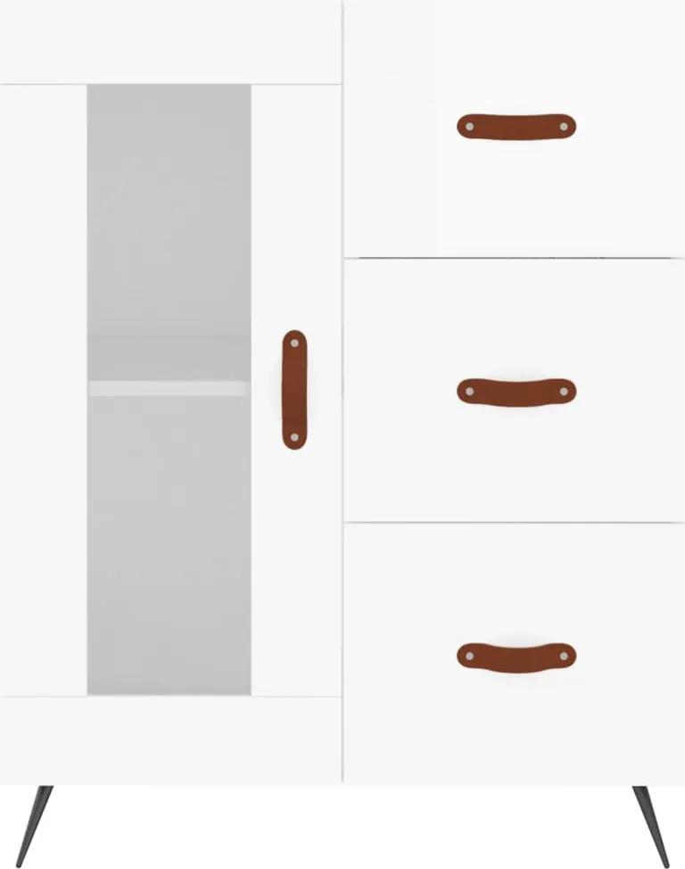 vidaXL Skříň highboard 69,5 x 34 x 180 cm kompozitní dřevo [3199915] Barva: Betonová šedá