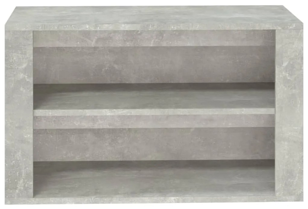 Botník betonově šedý 75 x 35 x 45 cm kompozitní dřevo - Default Title