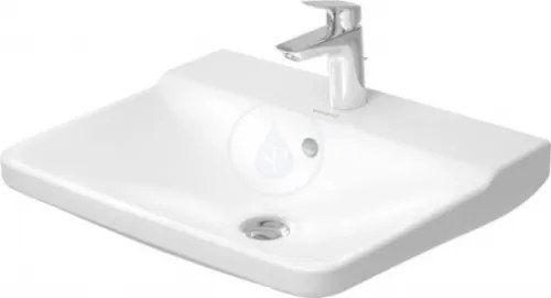 Duravit P3 Comforts - Umyvadlo s přepadem, 600 mm x 470 mm, bílé - jednootvorové umyvadlo, 2331600000