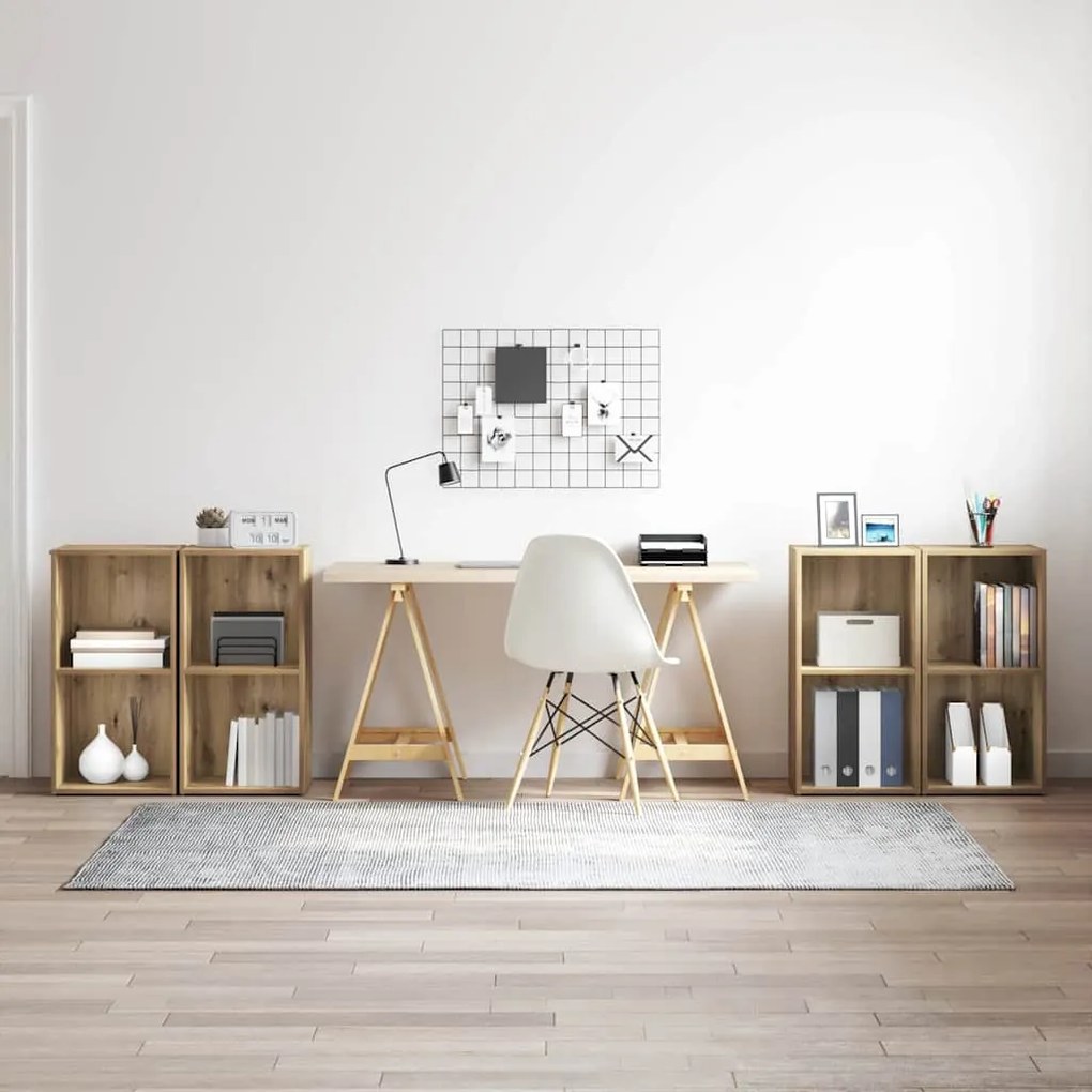 Sestava TV skříněk 4 ks Artisanový dub Kompozitní dřevo 3393530