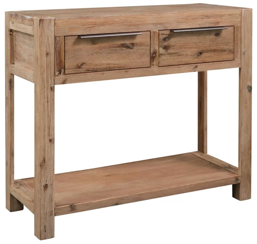 Konzolový stolek - masivní akáciové dřevo | 82x33x73 cm