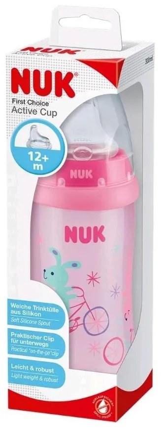 NUK dětská láhev ACTIVE CUP 300 ml modrá