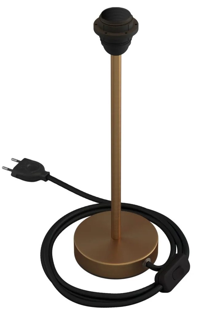 creative cables Kovová stolní lampa Alzaluce pro stínidlo Velikost: 10 cm, Barva: Matný chrom