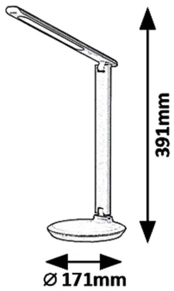 Rabalux 6980 - LED Stmívatelná stolní lampa OSIAS LED/9W/230V