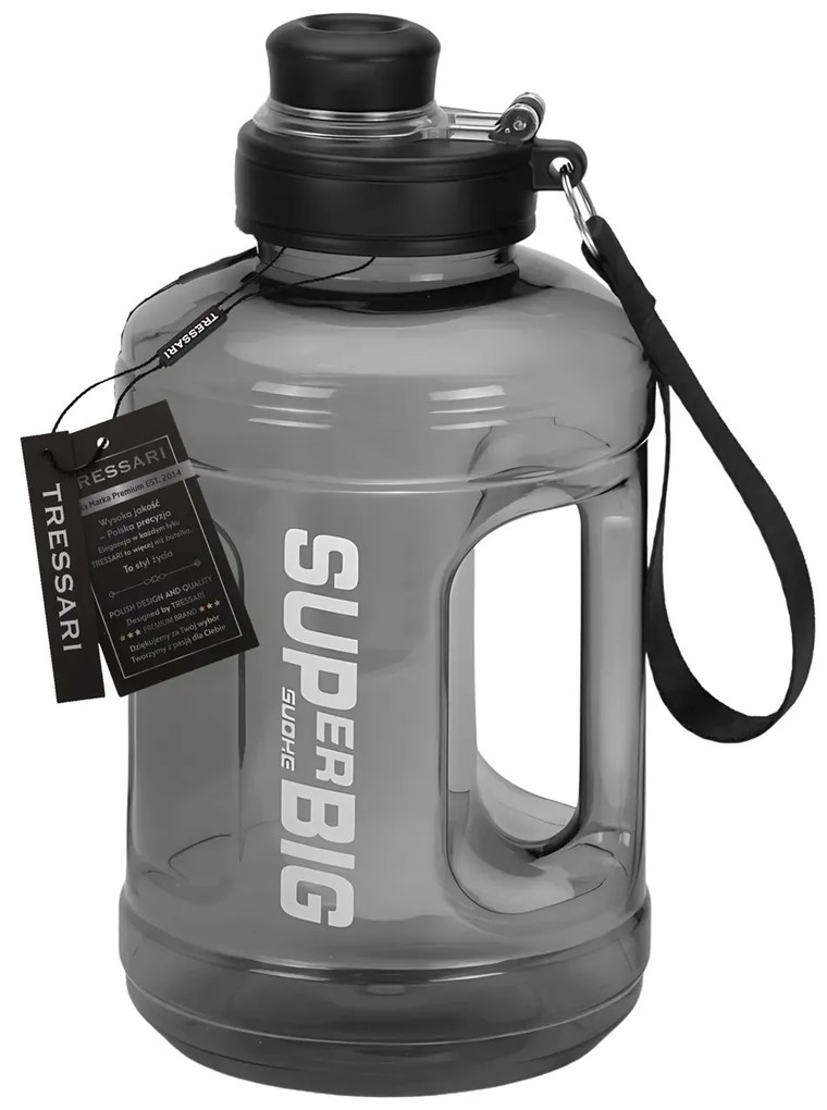 Camerazar Sportovní láhev TRESSARI 1600 ml BPA FREE TRITAN pro hydrataci a sportovní aktivity