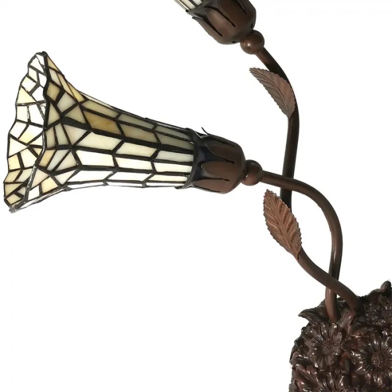 Tiffany stolní lampa Carillon – 34x25x58 cm