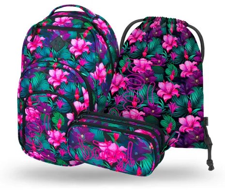 BAAGL 3 SET Coolmate Paradise: batoh, penál, sáček