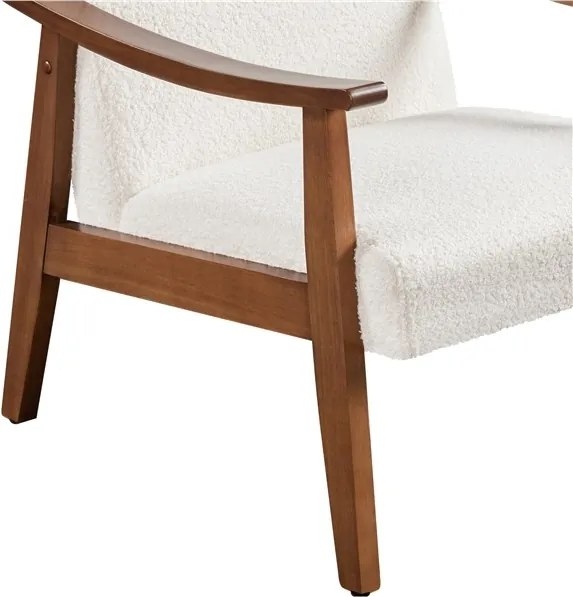 Křeslo Yaheetech – slonová kost, 62 cm (šířka) × 70 cm (hloubka) × 74 cm (výška), polyester (257085695831)