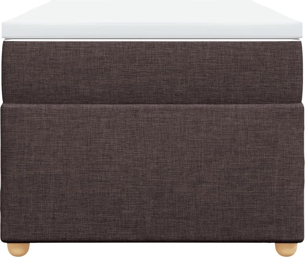 Box spring postel s matrací tmavě hnědá 100 x 200 cm textil 3285355