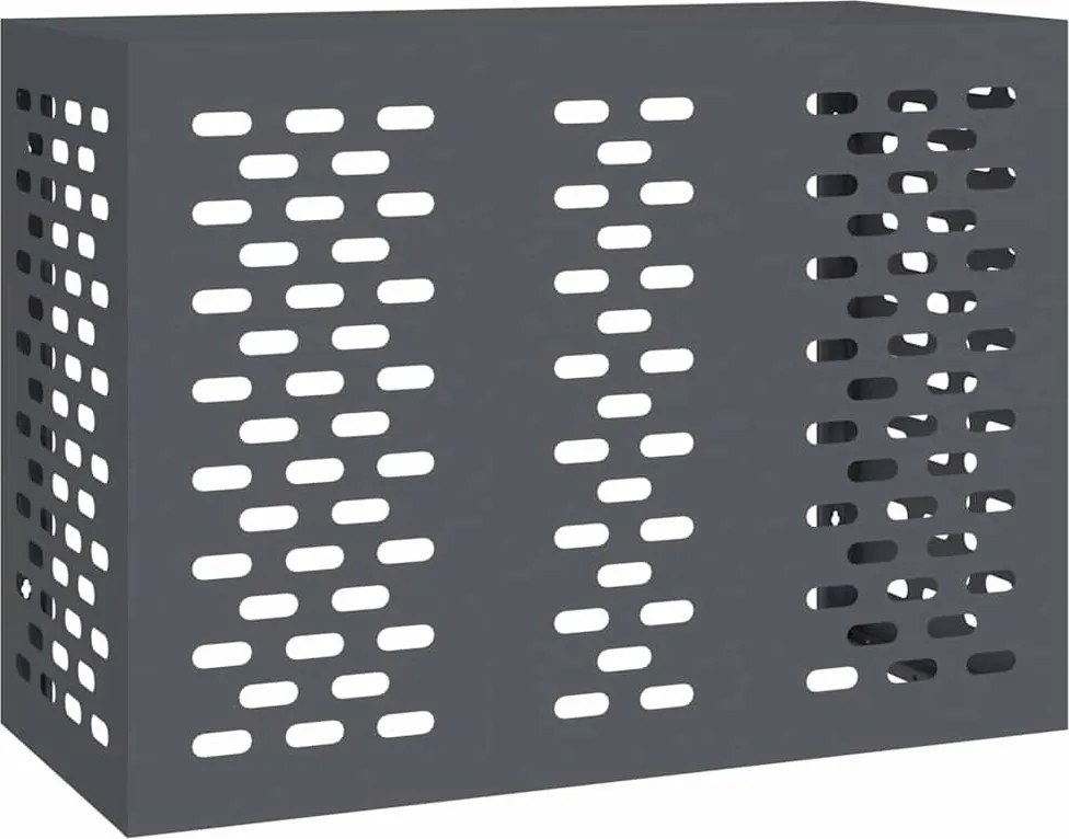 vidaXL Ochrana klimatizace Antracit 110 x 50 x 80 cm Ocel [865906]