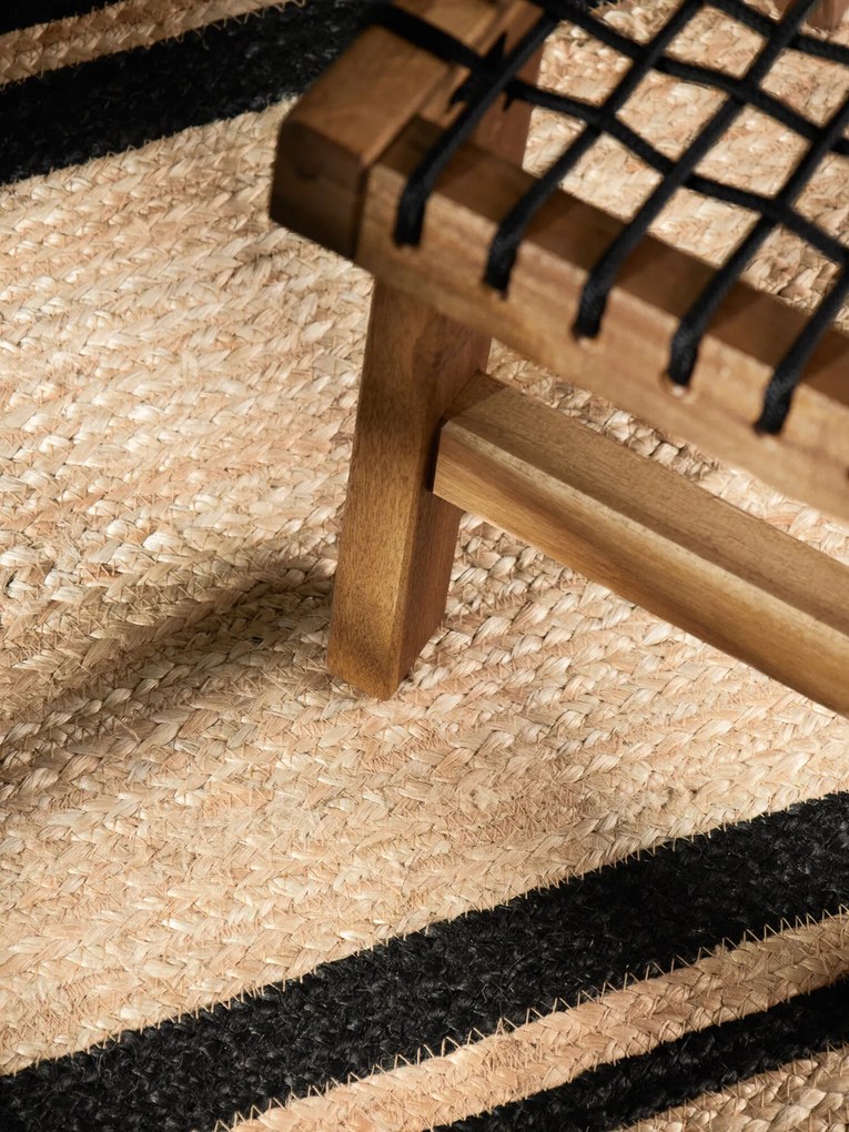 Hanse Home, Běhoun Looma 106302 Natural Gold Black, 70x200, béžová, chodba / předsíň