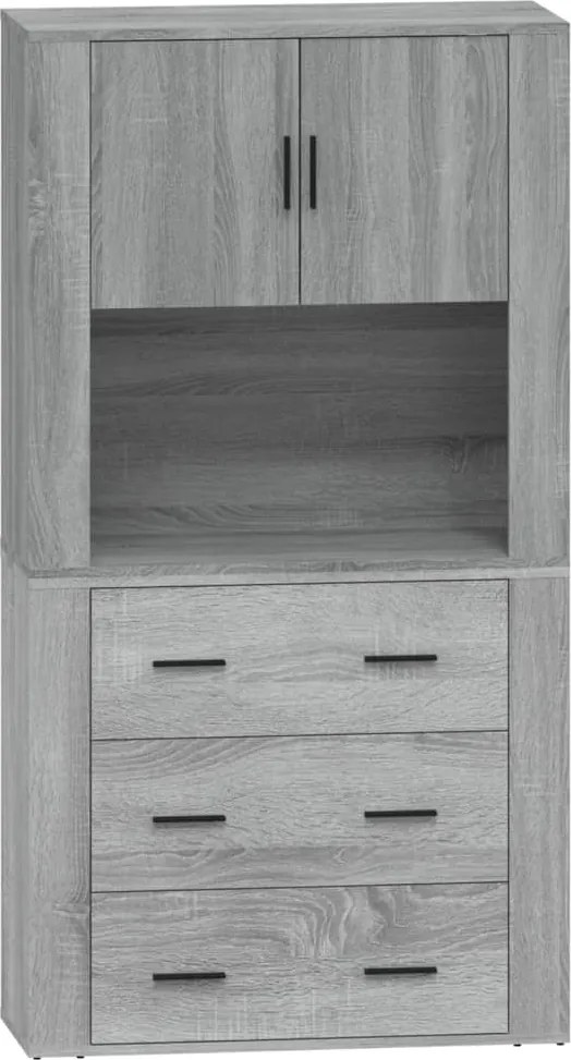 Skříň highboard šedá sonoma kompozitní dřevo 3185389