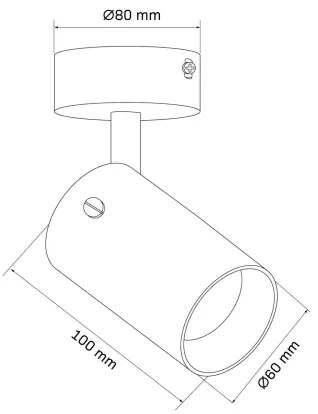 Bodové svítidlo SMOKY 1xGU10/10W/230V černá