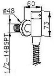 Sapho Podomítkový bidetový ventil s regulátorem teploty a bidetovou sprškou, chrom JS121-01