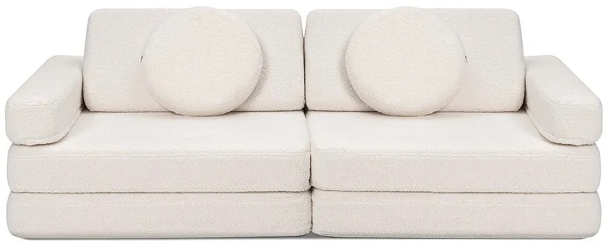 Rozkládací dětská pěnová pohovka a bunker SHAPPY PLAY SOFA TEDDY více barev Barva: Cream White