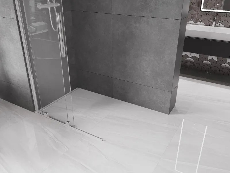 Mexen Velar posuvná sprchová stěna Walk-in 120 x 200 cm, transparentní 8 mm, chrom - 871-120-000-03-01