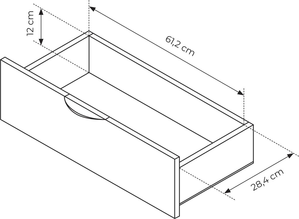 VERIS d | komoda 195 2D3S | 195,2 cm | dub dunin