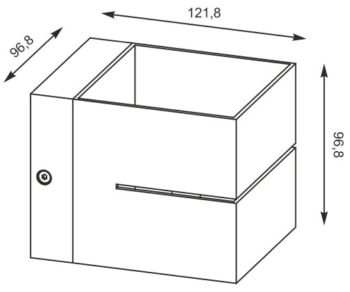 Zuma Line 91066-N - Nástěnné svítidlo TRANSFER WL 1xG9/40W/230V bílá