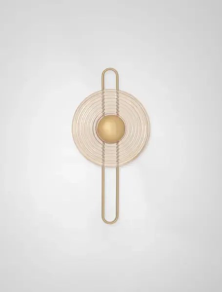 LED zlato-amber nástěnné svítidlo Nous 9W