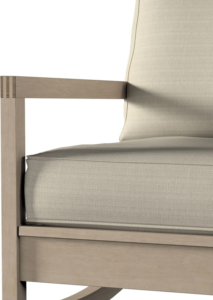 Potah na křeslo IKEA Lillberg barva béžová látka pletený vzor