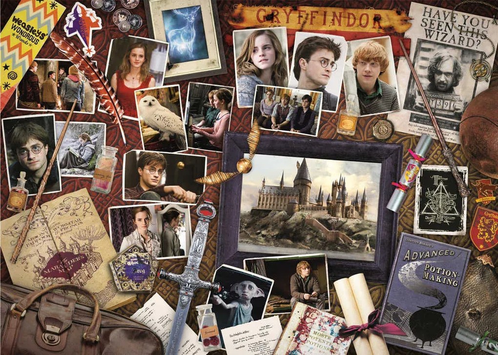 TREFL PUZZLE Harry Potter Bradavické vzpomínky 48x34cm 500 dílků skládačka tr37400